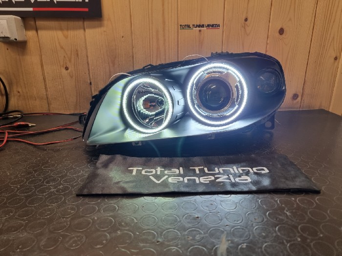 Punto intero nero+angel eyes+lenti full led bi led :: Total Tuning Venezia